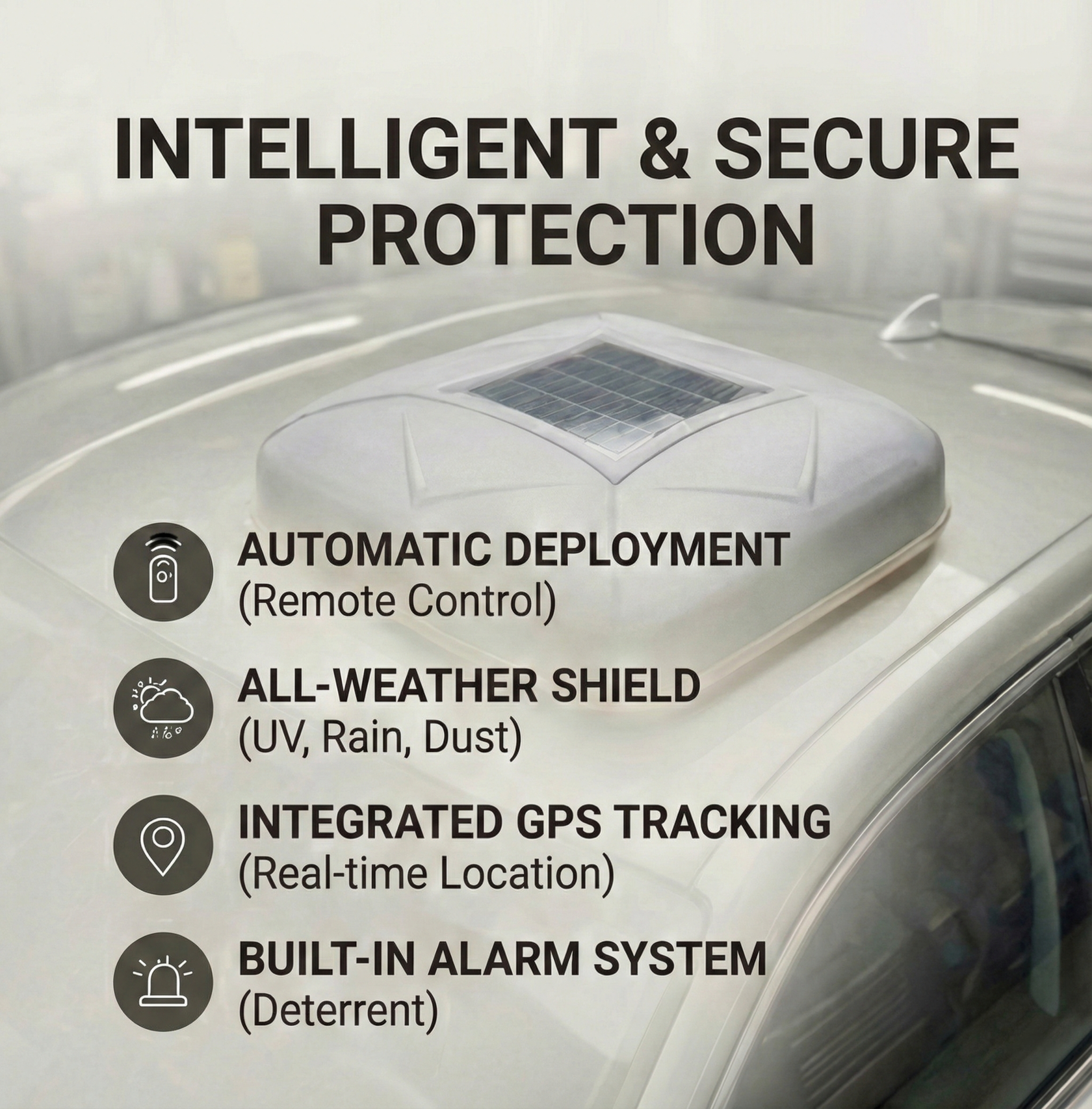 Rovera™ Automatic Car Cover - Premium All-Weather Vehicle Protection ...